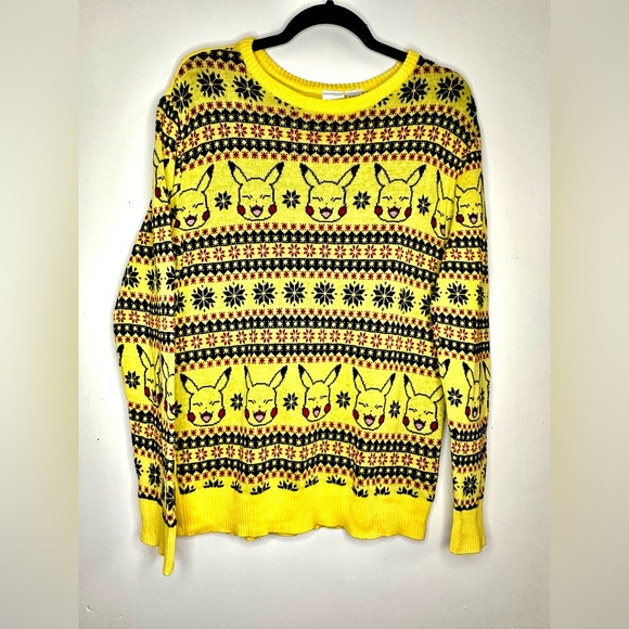 Pokemon | Shirts & Tops | Pokemon Pikachu Nordic Pattern Holiday ...